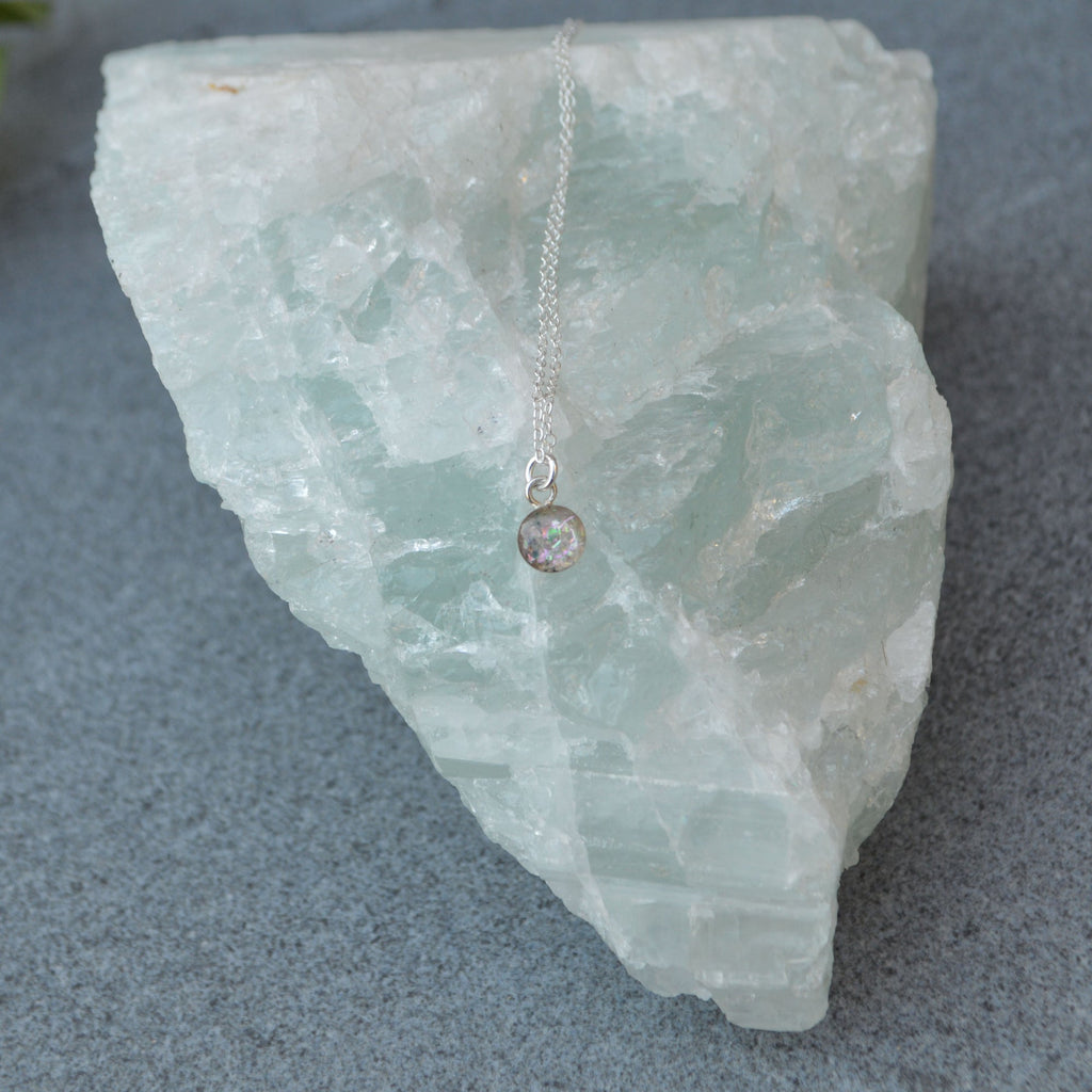 Teeny Round Phoenix Ashes Necklace Sterling Silver – Sugar Oh Honey Honey